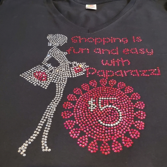 Tops | Custom Bling Tshirt | Poshmark